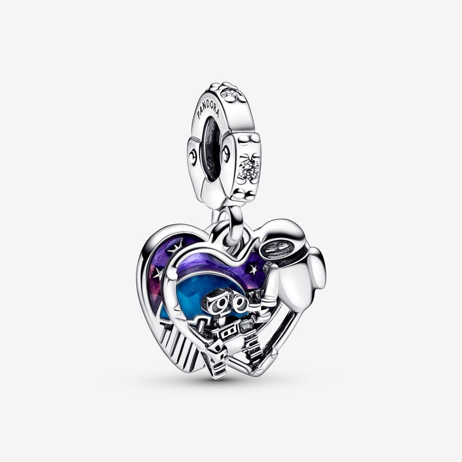 Charm Colgante Wall-E y Eva Que Brilla En La Oscuridad – Universo de Charms